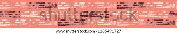 Hand Drawn Coral Blue Scribble Lines Stock Vector (Royalty Free ...