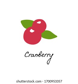 Hand Drawn Cranberry Logo Print Web Stock Vector (Royalty Free ...