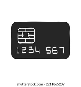 Hand Drawn Credit Card Vector Illustration Stock Vector (Royalty Free ...