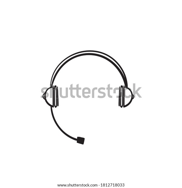 Hand Drawn Customer Service Icon Drawing Stock Vector (Royalty Free ...