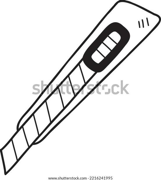 Hand Drawn Cute Cutter Illustration Isolated Stock Vector (Royalty Free ...
