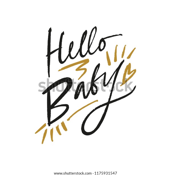 Hand Drawn Cute Lettering Postcard Poster Stock Vector (Royalty Free ...