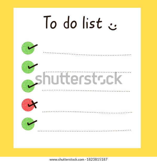 Hand Drawn Do Check Mark Isolated Stock Vector (Royalty Free ...