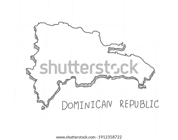 71 Dominican hand drawn map Görseli, Stok Fotoğraflar ve Vektörler ...