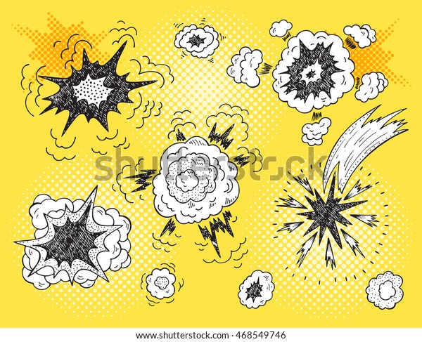 Hand Drawn Doodle Comics Book Cartoon Stock Vector (Royalty Free ...