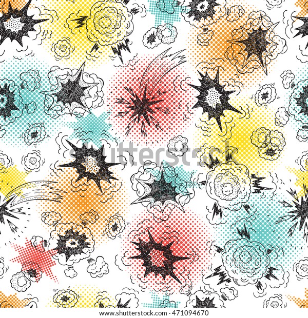 Hand Drawn Doodle Comics Book Cartoon Stock Vector (Royalty Free ...