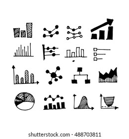 Hand Drawn Doodle Graph Illustration Design Stock Vector (Royalty Free ...