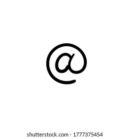 Hand Drawn Email Sign Simple Vector Stock Vector (Royalty Free ...