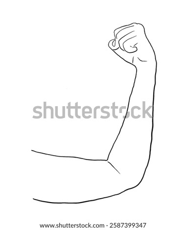 Strong Arm Drawing | Free download on ClipArtMag