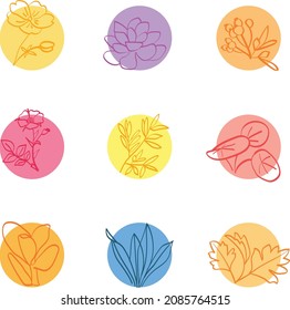 Hand Drawn Flower Icon Pack Stock Vector (Royalty Free) 2085764515 ...