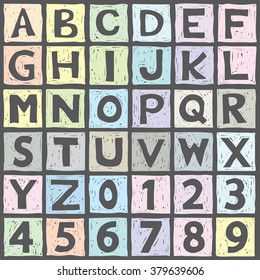 Journal Cut Letters Symbols Set Colorful Stock Vector (Royalty Free ...