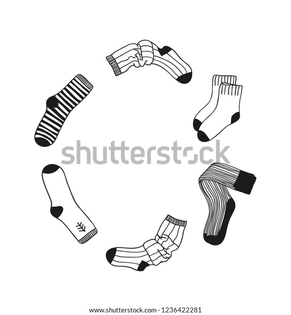 9,149 Sock Line Drawing Images, Stock Photos & Vectors | Shutterstock