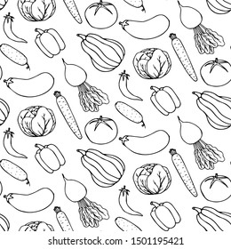 Hand Drawn Fresh Vegetables Set Stock Vector (Royalty Free) 1501195421 ...