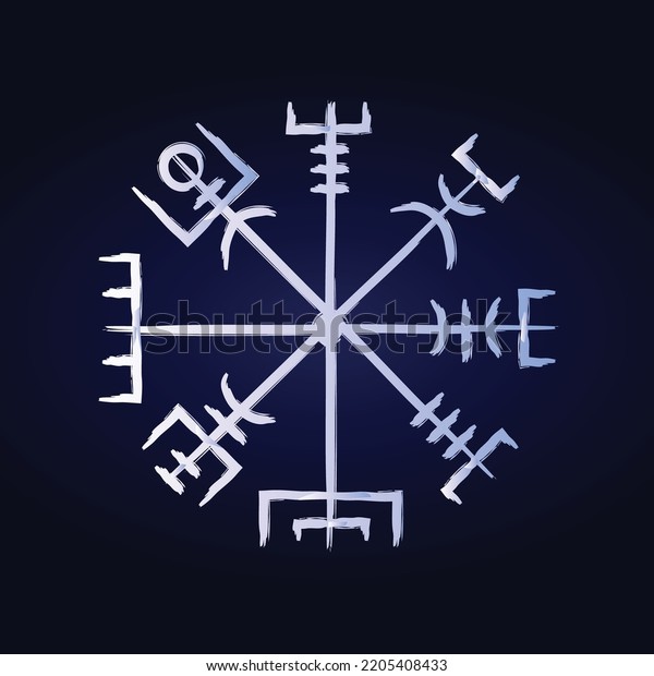 Hand Drawn Full Editable Norse Symbol Stock Vector (Royalty Free ...