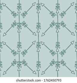 Hand Drawn Geometric Arrows Seamless Pattern Stock Vector (Royalty Free ...