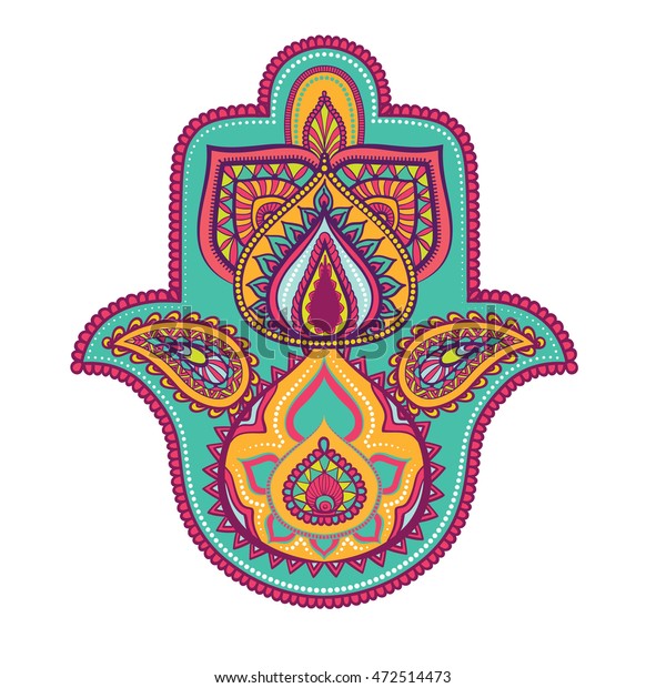 Hand Drawn Hamsa Vector Stock Vector (Royalty Free) 472514473 ...