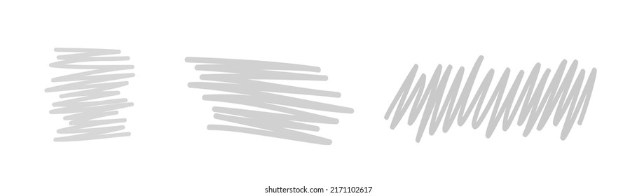 Hand Drawn Hatched Shapes Abstract Hatchings Stock Vector (Royalty Free ...