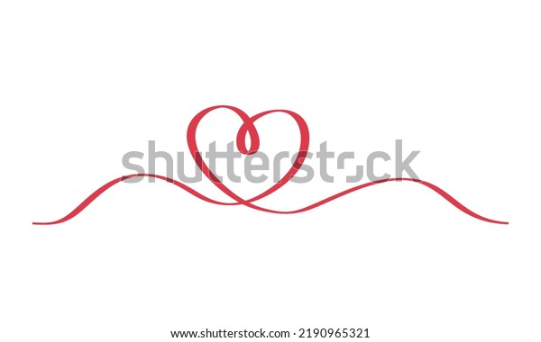 Hand Drawn Heart Line Art Concept Stock Vector (Royalty Free ...
