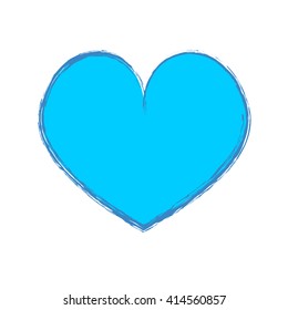 Deep Blue Heart Gradient Glow Turquoise Stock Vector (Royalty Free ...