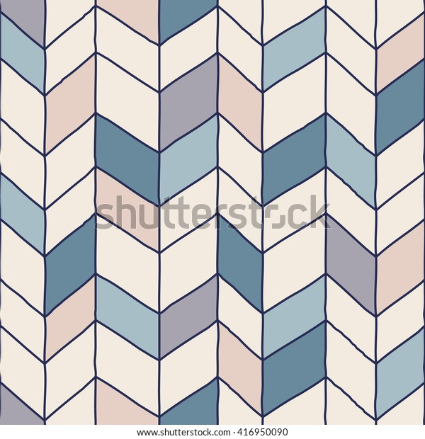 Hand Drawn Herringbone Design Seamless Vector Stock Vector (Royalty ...