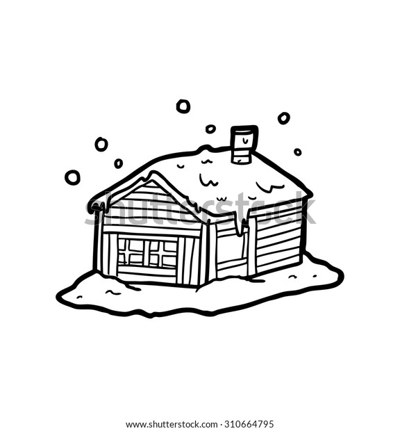 Hand Drawn House Snow Stock Vector (Royalty Free) 310664795 | Shutterstock