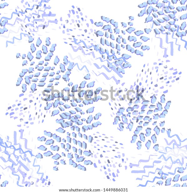 Hand Drawn Illustration Blue Scribble Color Stock Vector (Royalty Free ...