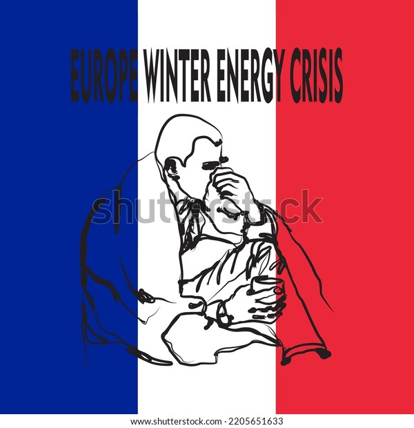 Hand Drawn Illustration Cold Person On Stock Vector (Royalty Free ...
