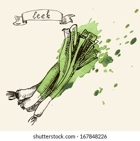 4,391 Leek draw Stock Illustrations, Images & Vectors | Shutterstock