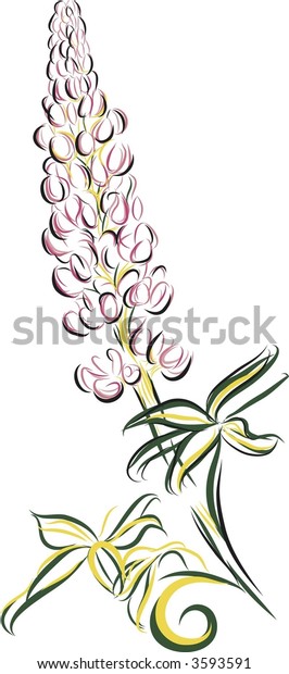 Hand Drawn Illustration Snap Dragon File Stock Vector (Royalty Free ...