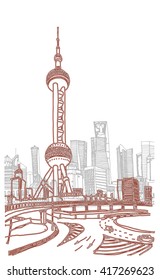 2,716 Modern china streets Stock Illustrations, Images & Vectors ...