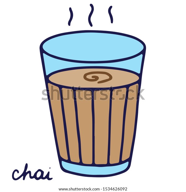 Hand Drawn Isolated Indian Tea Icon Stock Vector (Royalty Free) 1534626092