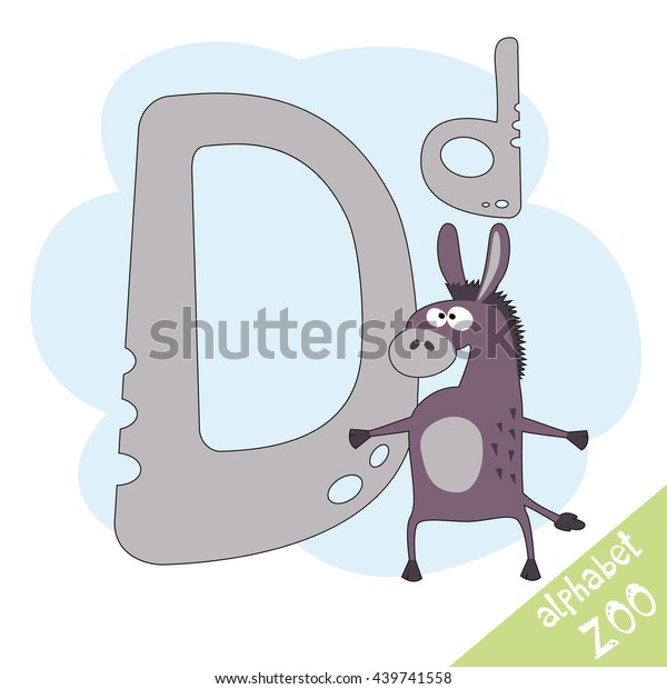Hand Drawn Letter D Funny Cute Stock Vector (Royalty Free) 439741558 ...