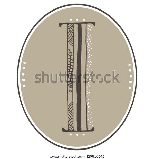 Hand Drawn Letter Graphic Font Vector Stock Vector (Royalty Free ...