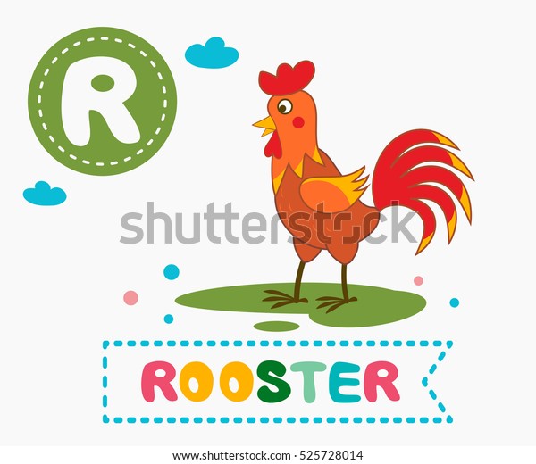 Hand Drawn Letter R Funny Cute Stock Vector (Royalty Free) 525728014 ...