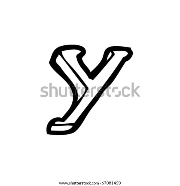 Hand Drawn Letter Y Stock Vector (Royalty Free) 67081450 | Shutterstock
