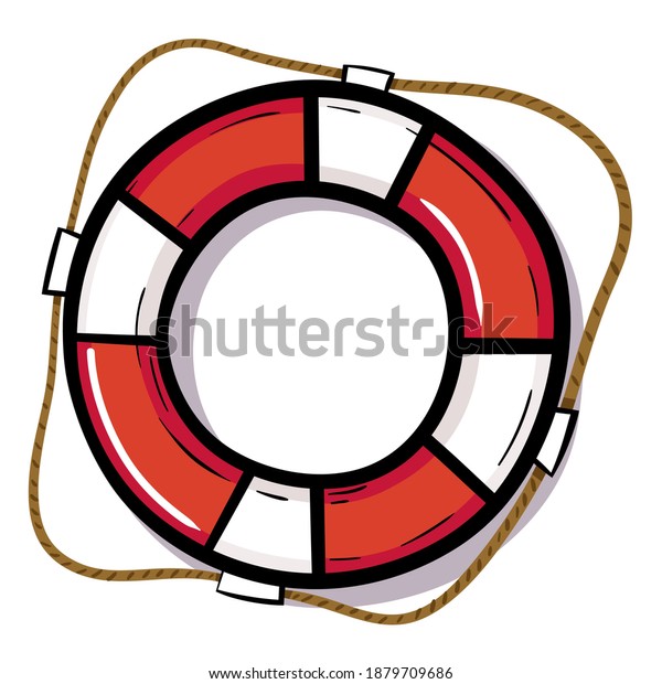 Hand Drawn Life Buoy Illustration Stock Vector (Royalty Free ...