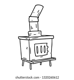 Hand Drawn Cartoon Doodle House Furnace Stock Vector (Royalty Free ...