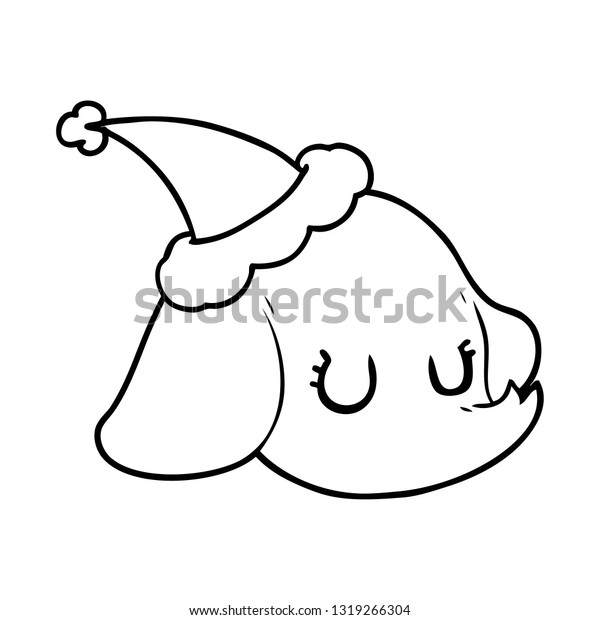 Hand Drawn Line Drawing Elephant Face Stock Vector (Royalty Free ...