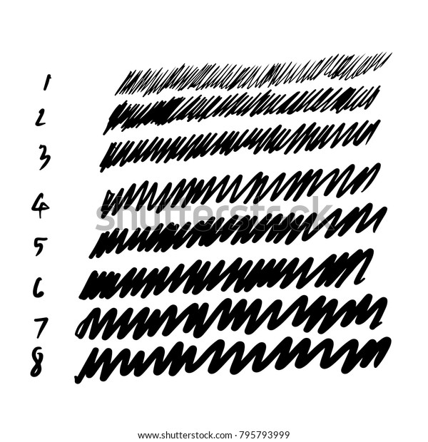 Hand Drawn Line Stroke Stock Vector (Royalty Free) 795793999 | Shutterstock