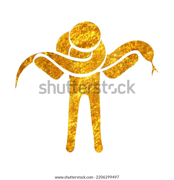 Hand Drawn Man Holding Snake Icon Stock Vector (Royalty Free ...
