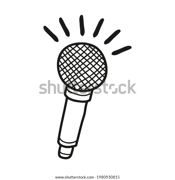 3,682 Mic Hand Drawn Images, Stock Photos & Vectors | Shutterstock