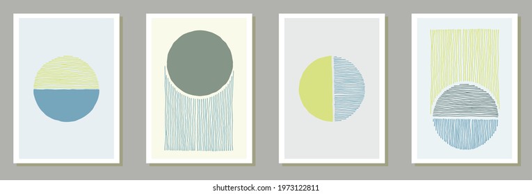 Hand Drawn Minimal Canvas Vector Collection Stock Vector (Royalty Free ...