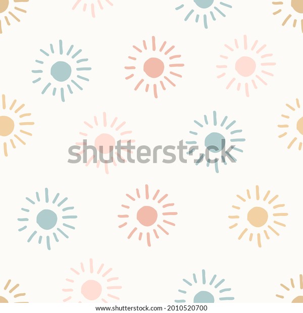 Hand Drawn Modern Doodle Seamless Pattern Stock Vector (Royalty Free ...