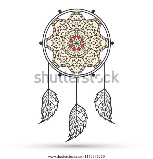 Hand Drawn Native American Indian Symbol Stock Vector (Royalty Free ...