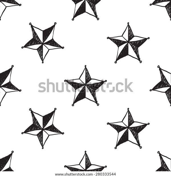 Hand Drawn Pen Ink Tip Stars Stock Vector (Royalty Free) 280333544 ...