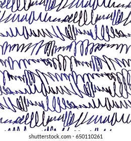 Hand Drawn Pen Scribbles Seamless Pattern Stock Vector (Royalty Free) 650110261 | Shutterstock