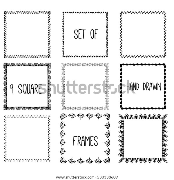 Hand Drawn Pencil Frame Sketch Doodle: เวกเตอร์สต็อก (ปลอดค่าลิขสิทธิ์ ...