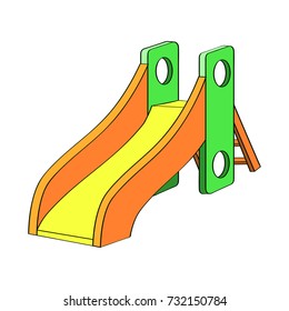 Hand Drawn Playground Slide Isolated On Stock Vector (Royalty Free ...
