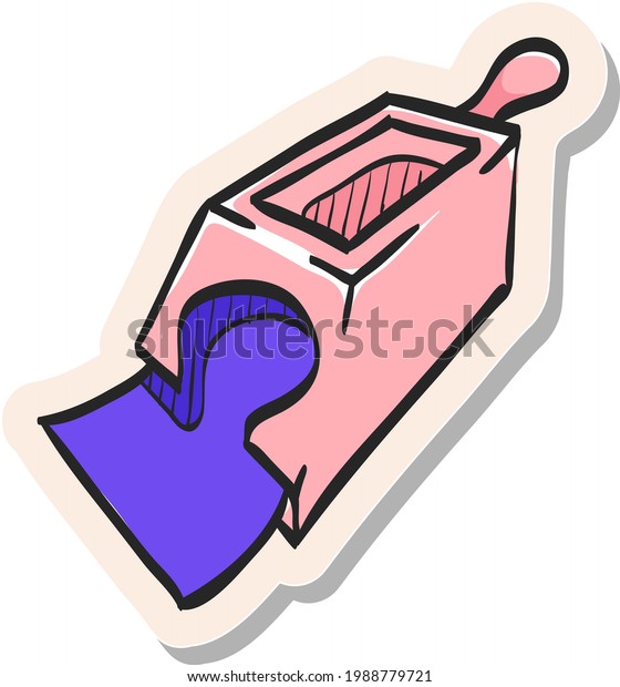 Hand Drawn Playing Cards Dispenser Icon Stock Vector (Royalty Free ...
