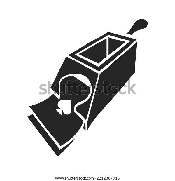 Hand Drawn Playing Cards Dispenser Vector Stock Vector (Royalty Free ...